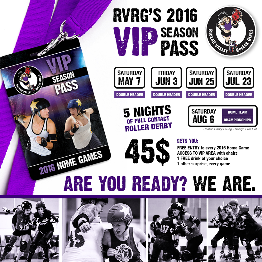 VIP Season’s Pass – Ottawa Edition! | Ottawa Valley Roller Derby